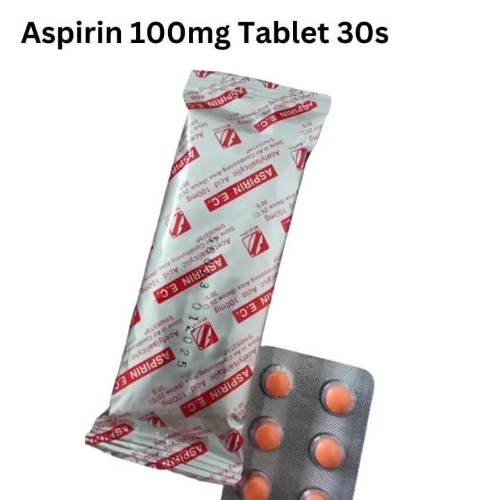 Aspirin 100mg Enteric Coated Tablets 30s for Fever and Headache Relief ...