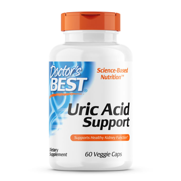Doctor’s Best Uric Acid Support 60 Veggie Caps Supports Healthy Kidney ...