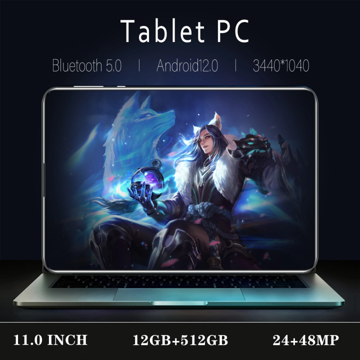 Snapdragon 860 Android 11 Tablets 12GBRAM 512GB ROM 11 Inch HD 4K Fro ...
