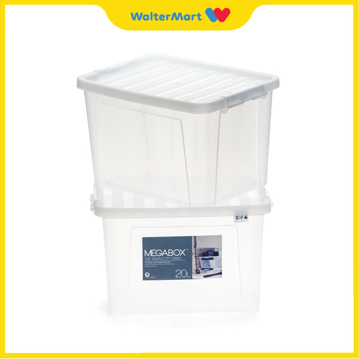 MEGABOX 100% Authentic 20L Storage Box MG-644 Clear 2pcs | Lazada PH