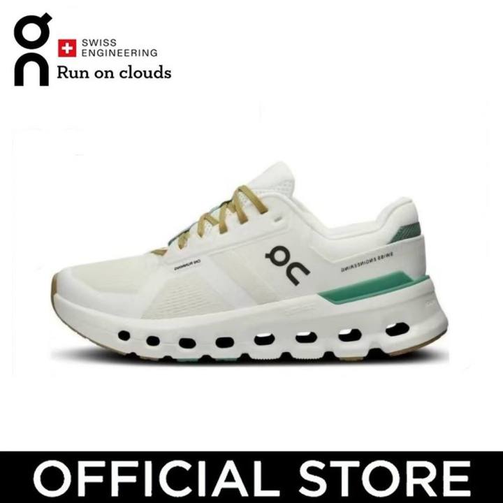 On Running Cloud Runner 2 White Green Unisex Low-top Running Shoes【on ...