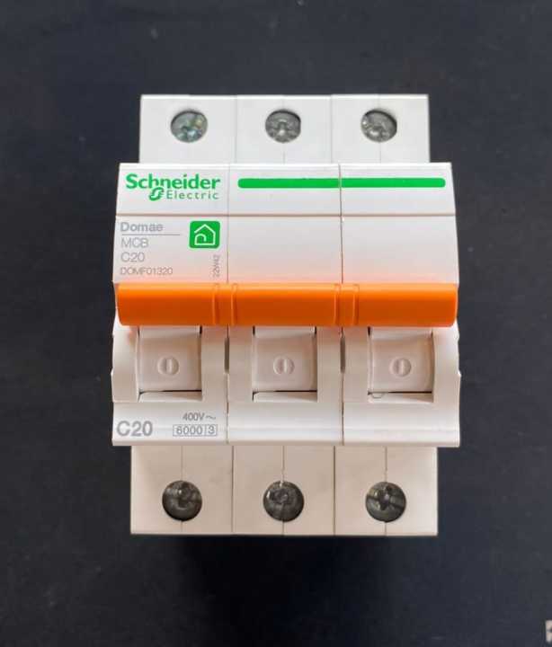 MCB SCHNEIDER 3 phase 20a 40a merlin gerin / MCB SCHNEIDER 3 pas 20a 40a original merlin gerin ...