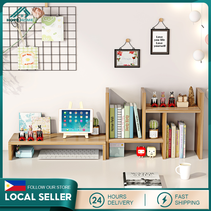 Adjustable Desktop Shelf Organizer Office Table Rack Multipurpose ...