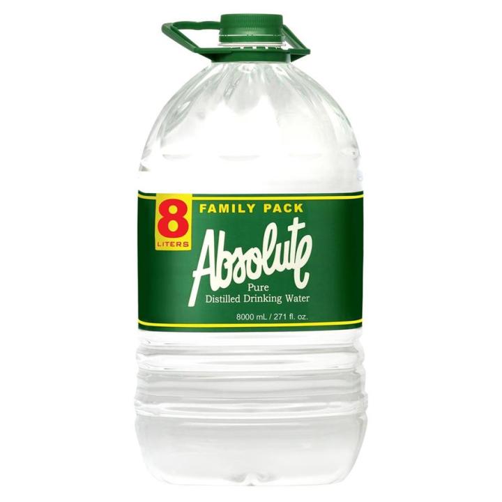 Absolute Pure Distilled Drinking Water 8000ml | Lazada PH