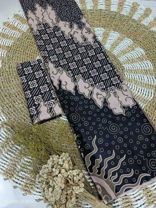 Kain Batik Meteran Modern Bahan Katun Panjang 2 meter Sragam Baju Motif ...