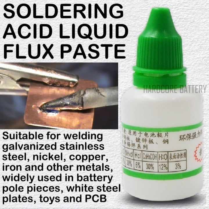 NEW Liquid Acid Flux Soldering Fluid 25ml 30g solder tool paste iron ...