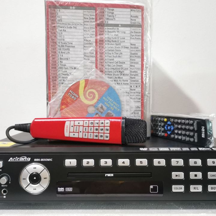Arirang 88k-800MIC Karaoke DVD Player With Mic Songbook CD | Lazada PH