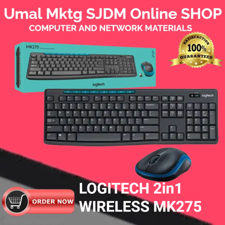 Logitech Mk275 Wireless Keyboard And Mouse Combo 2 4 Ghz Wireless Compact Wireless Mouse 8