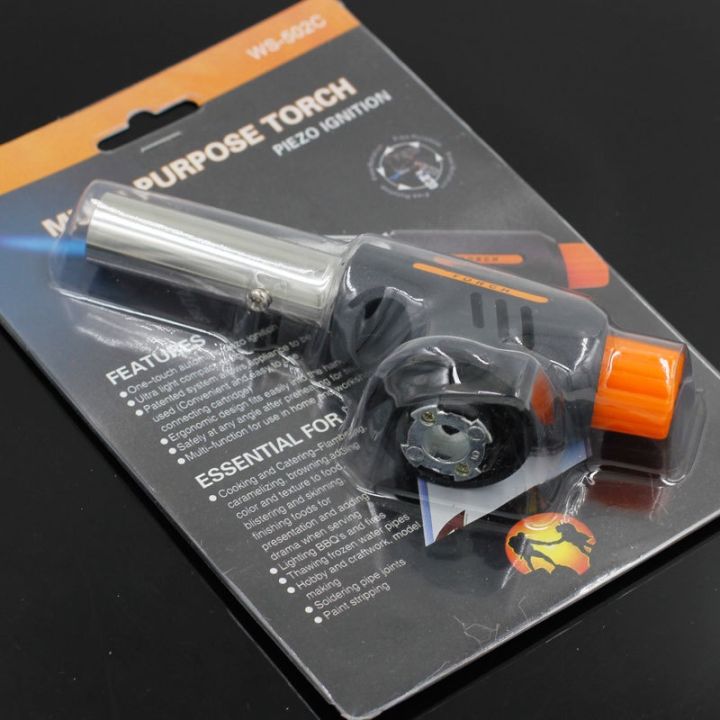 WS-502C Multi-purpose Torch Copper Gas Butane Camping Flamethrower BBQ ...
