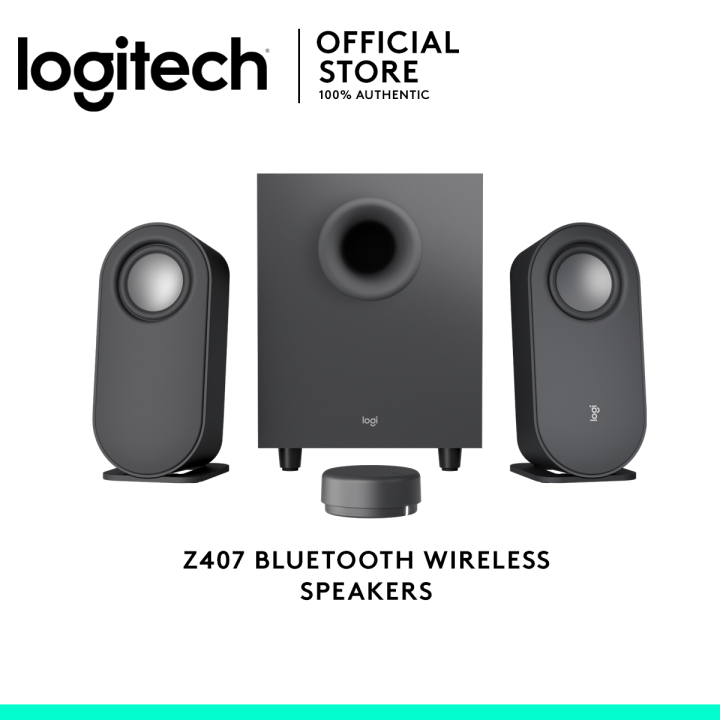 Logitech Z407 Bluetooth Computer Speakers with Subwoofer and Wireless ...
