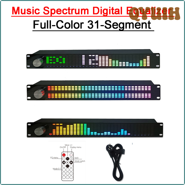 QYUIH Music Spectrum Analyzer Digital Equalizer LED Full-color 31 ...