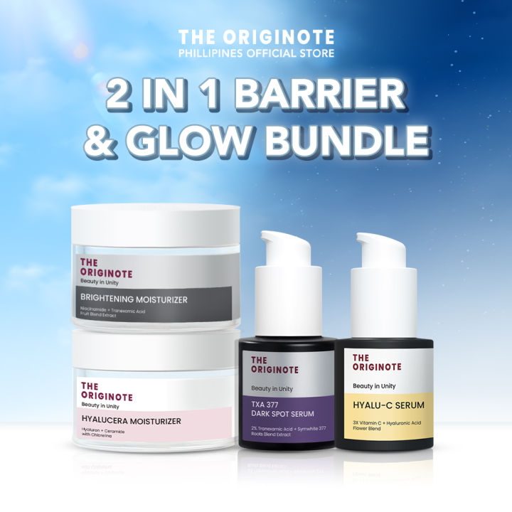 The Originote 2in1 Bundle Set - Moisturizer and Serum for Skin Barrier ...