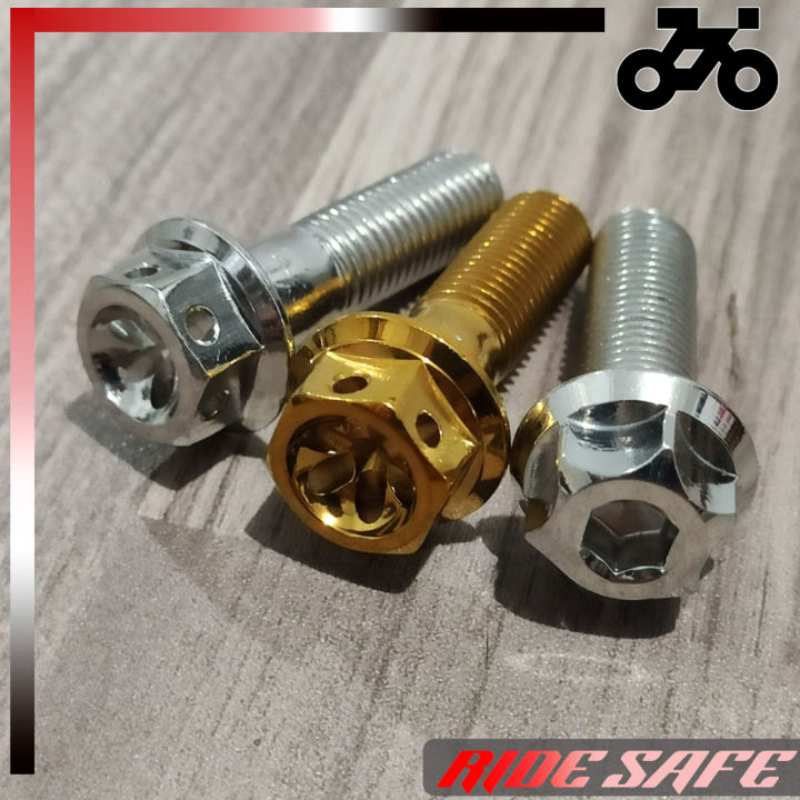 HENG STAINLESS 10X35 MM SHOCK BOLT WAVE / XRM / SMASH / REAR CALIPER ...