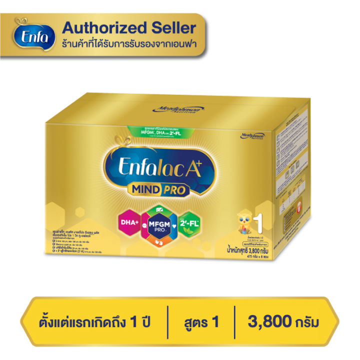 Enfalac A+ เอนฟาแล็คเอพลัส สำหรับแรกเกิด-1 ปี สูตร 1 ขนาด 3800 กรัม ( 1 ...