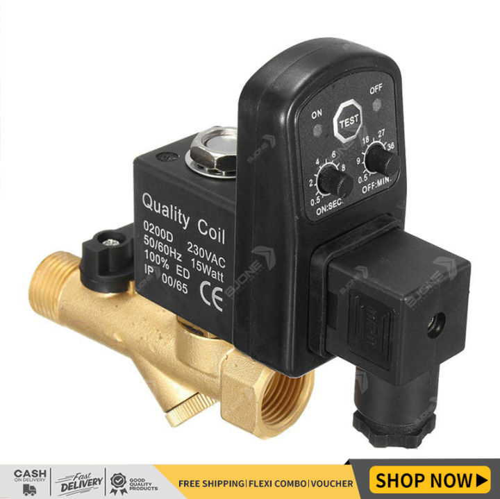 ออโต้เดรนไฟฟ้า 2 ทาง AC 220V 1/2 นิ้ว | Lazada.co.th ออโต้เดรนไฟฟ้า 2 ทาง AC 220V 1/2 นิ้ว | Lazada.co.th
