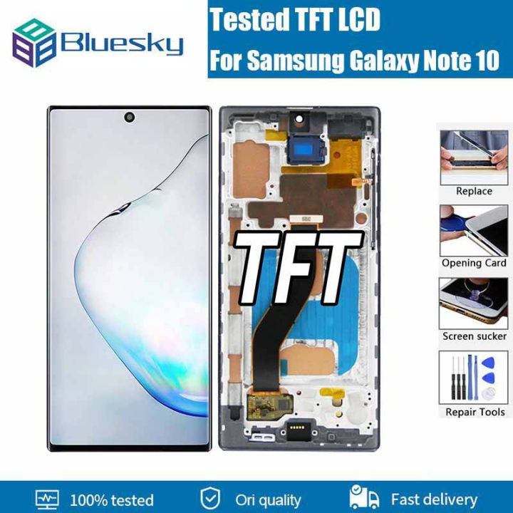 Bluesky Note 10 Display TFT 100% Test For Samsung Galaxy Note 10 LCD ...