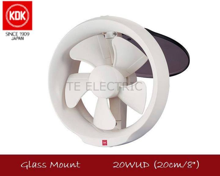 KDK GLASS MOUNTED EXHAUST FAN 15WUD 20WUD 6" 8" VENTILATING FAN 6 INCH ...
