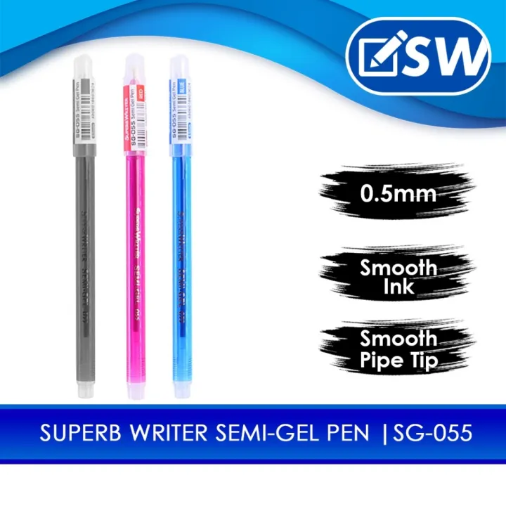 Superb Writer 0.5mm Semi Gel Pen SG-055 | Lazada PH