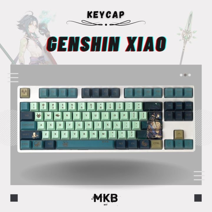 [READY STOCK] Genshin Impact Xiao PBT Keycap Set for Mechanical ...