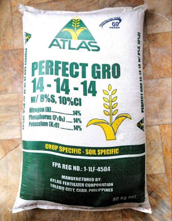 [SOUTH VET] ATLAS PERFECT GRO COMPLETE 14-14-14 SOIL FERTILIZER/ abono ...