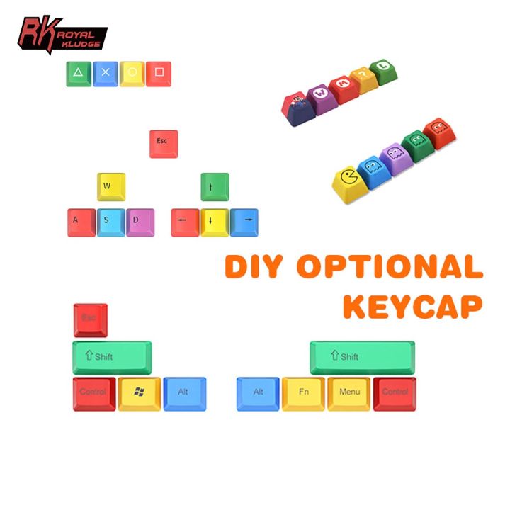 RK ROYAL KLUDGE PBT Keycaps for Mechanical Keyboard Mini Custom ...