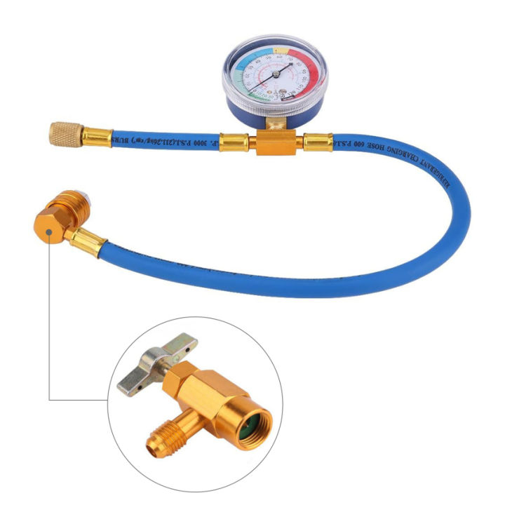 R134A Refrigerant Can Bottle Tap Tapper Opener Connector 1/4 Sae Thread ...