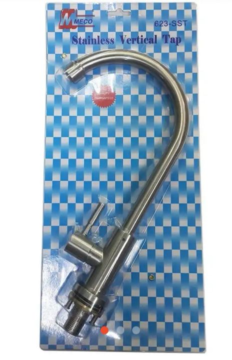 Meco Gooseneck Faucet Stainless Vertical Tap 623-SST | Lazada PH