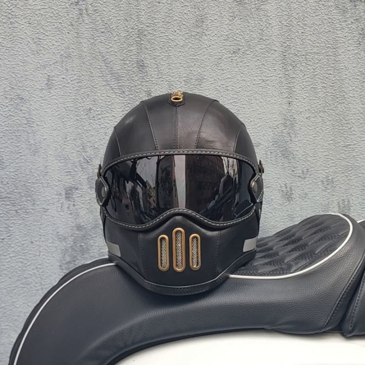 2024R ORZ Helmet,ไฟเบอร์กลาสหมวกกันน็อคแบบเต็มหน้า,Caf É Racing Driver,เปลือกน้ำหนักเบา ...