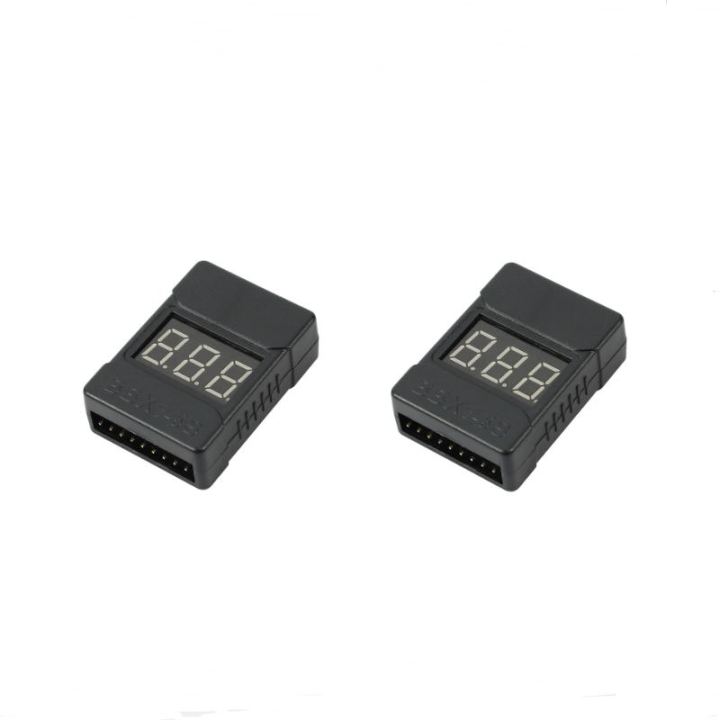 2 Pcs LiPo Checker RC 1-8S Battery Tester Monitor Low Voltage Buzzer ...