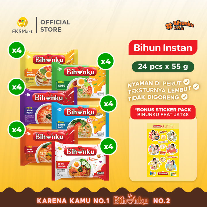 Paket Bihunku x JKT48 Mix Variants (24 PCS) + FREE Sticker Pack JKT48 ...