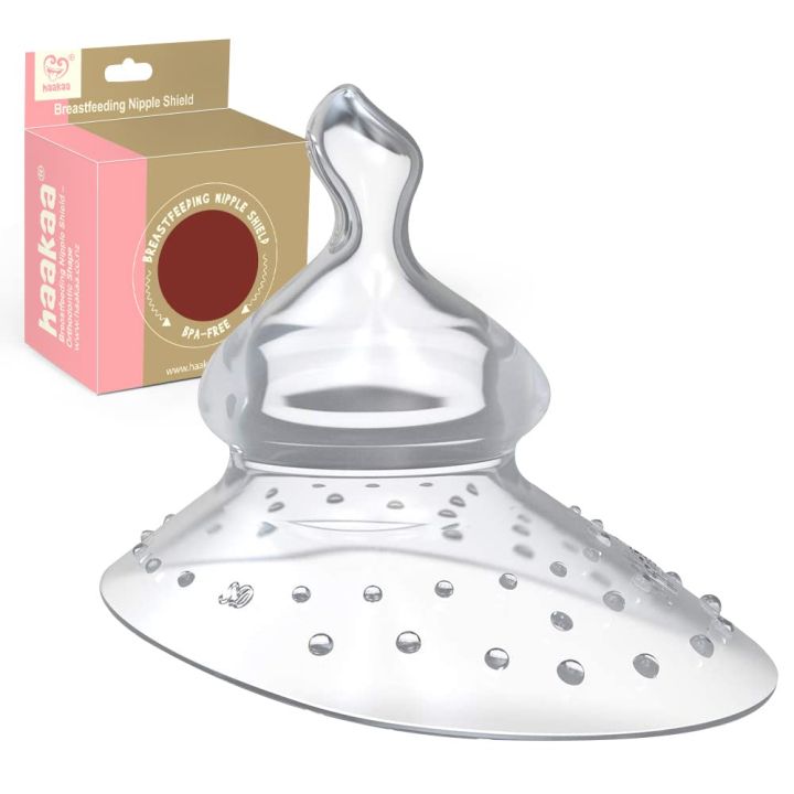 Haakaa BPA-Free Breastfeeding Silicone Nipple Shield (Round) | breast ...