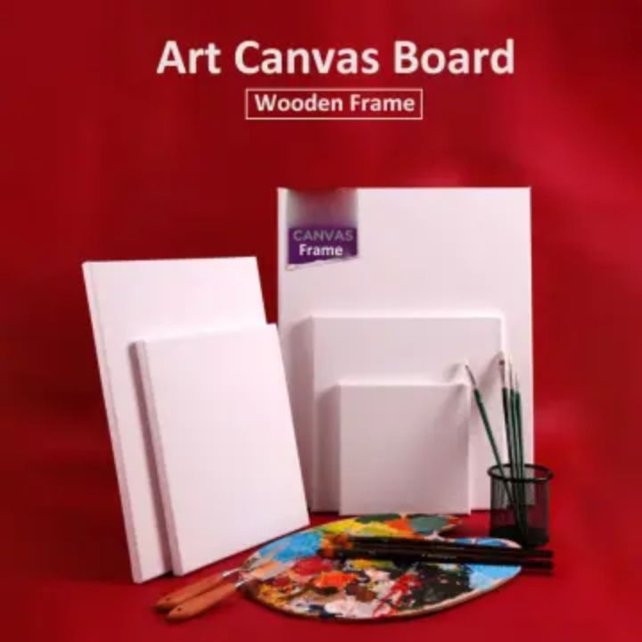ABS 2/2 Canvas Board Drawing Stretched Art Board Oil & Acylic Painting ...