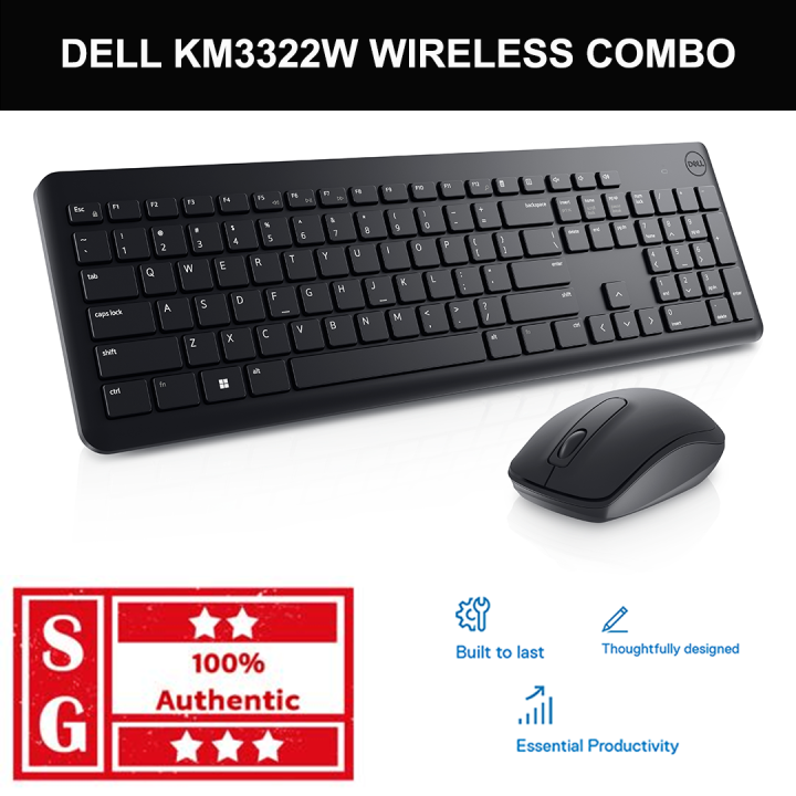 Dell Wireless Combo Keyboard and Mouse US English KM3322W - Dell ...