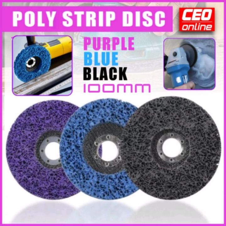 CEO 🇲🇾Poly Strip Disc Abrasive Wheel Paint Rust Remover Clean Grinding ...
