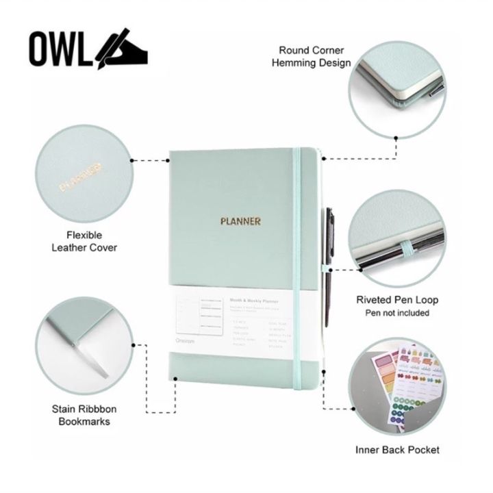 Undated Planner with FREE stickers - use in any year 2022 2024 2024 ...