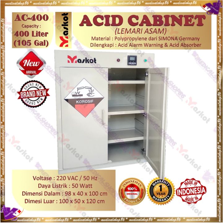 ACID CABINET 400Liter. MASKOT | Lazada Indonesia