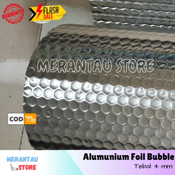 1 Roll Alumunum Foil Bubble Peredam Panas Atap Rumah 25 Meter Tebal ...