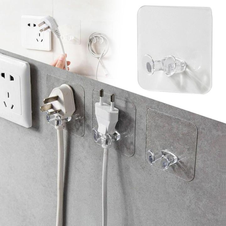 Wall Storage Hook Power Plug Socket Holder Wall Home Adhesive Office ...
