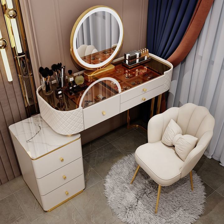 Light Luxury Dressing Table Nordic Dressing Table Bedroom Makeup Table ...