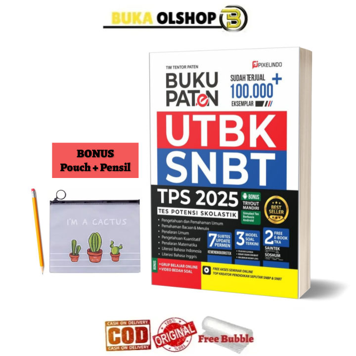 Buku Paten UTBK SNBT TPS 2025 | Lazada Indonesia