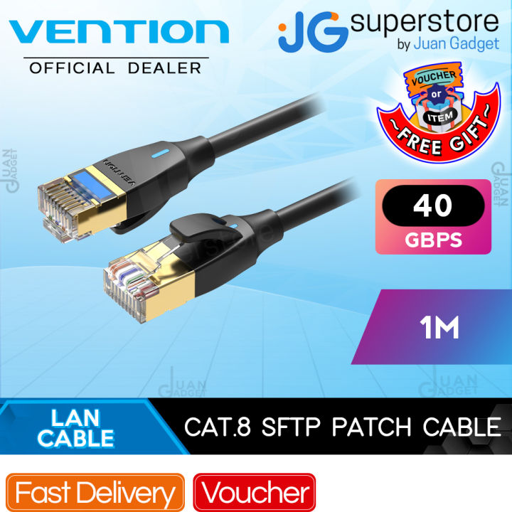 Vention CAT8 Ethernet Slim Cable SFTP Patch 40Gbps 2000MHz Super Speed ...