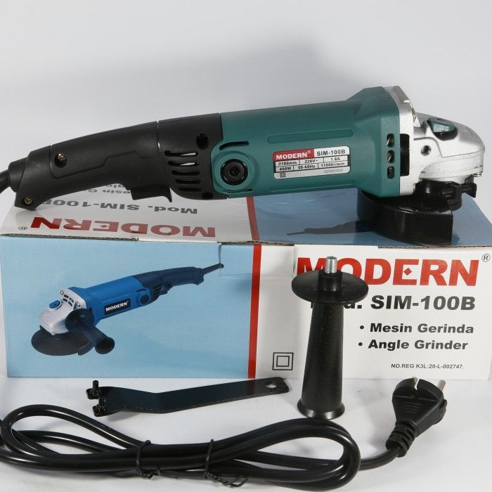 MODERN SIM-100 B Gerinda Tangan 4 Inch Angle Disc Grinder Gurinda ...