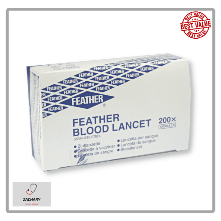 Blood Lancet Feather Sterile 200pcs | Lazada PH