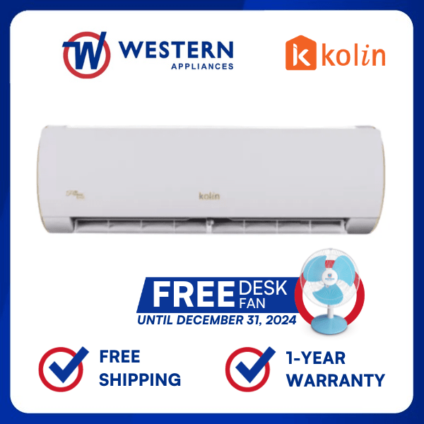 Kolin KSGIWF10WFY8K1M32 1.0HP Full DC Inverter, Split Type Air ...