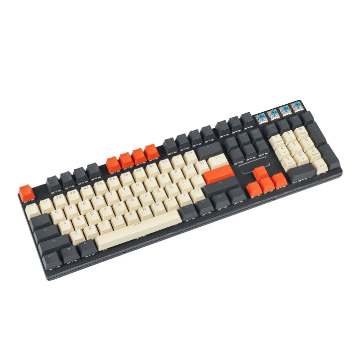 YMDK OEM Profile 124 Key Shine Through Double Shot PBT Carbon Miami ...