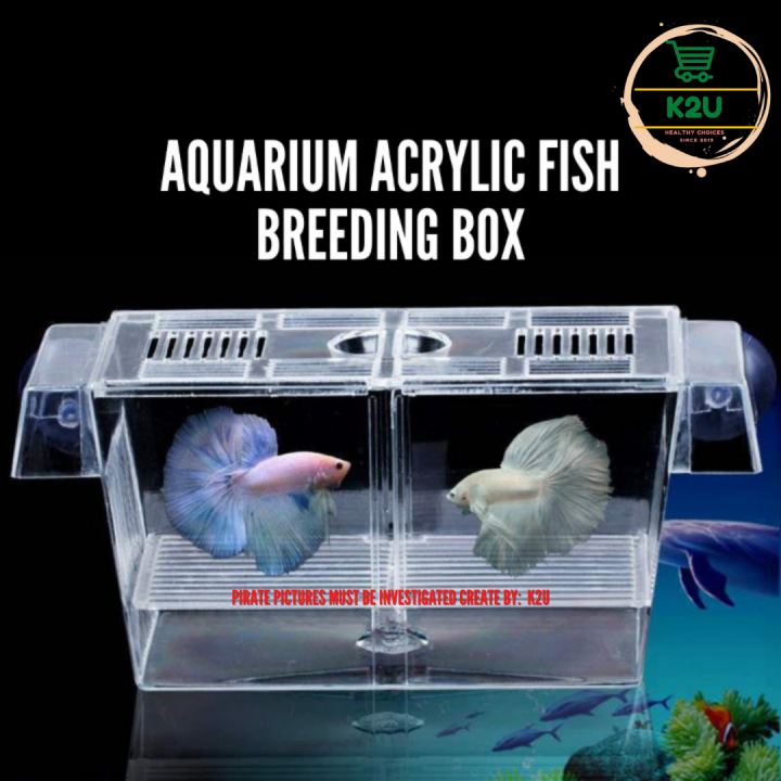 AQUARIUM Fish Breeding Box, Acrylic Fish Isolation Box Aquarium ...