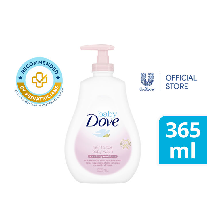 Baby Dove Hair to Toe Wash Soothing Moisture 365ml for Irritable Skin | Lazada PH