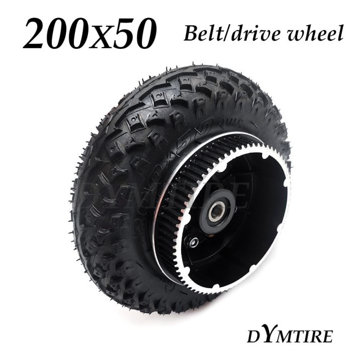 200X50 Rear Wheel Off-Road Tire And Belt Drive Rim For Mini Electric ...