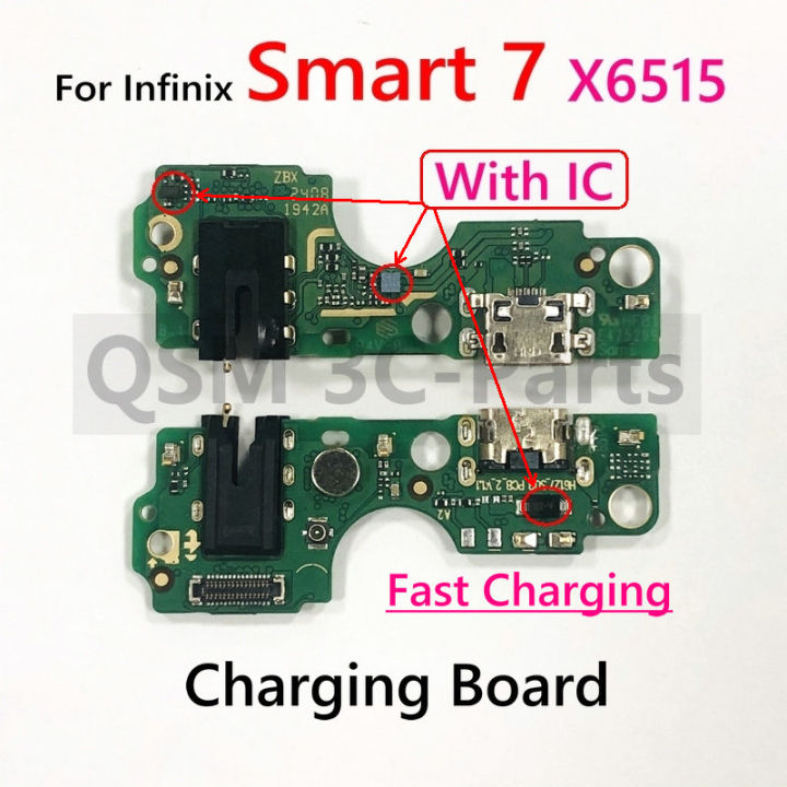 สำหรับ Infinix Smart 7 X6515 USB แท่นชาร์จสายเคเบิลงอได้บอร์ดเชื่อมต่อ ...