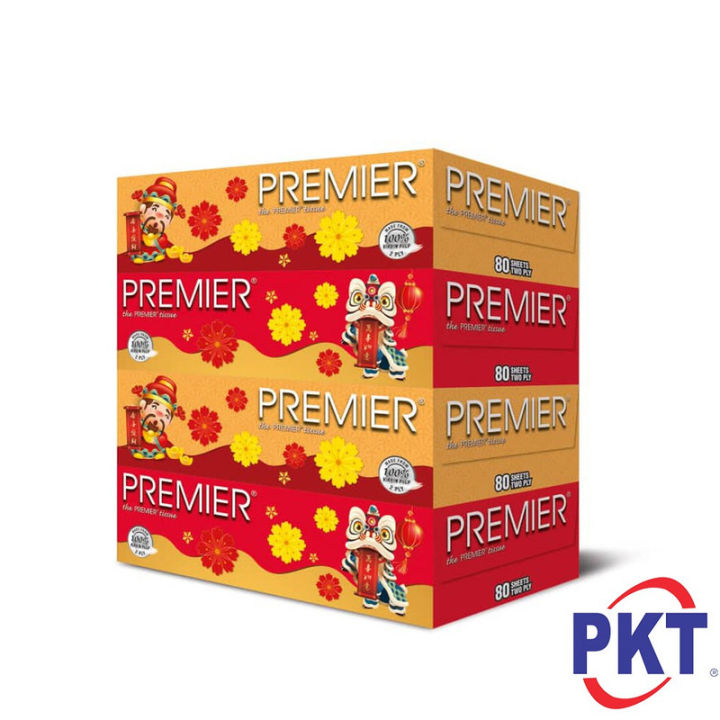 PREMIER FACIAL TISSUE 4X80'S CNY PACK | Lazada